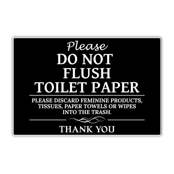 ・Premium Acrylic Material - Our do not flush sign crafted from high-quality, shatter-resistant acrylic, ensuring long-la...