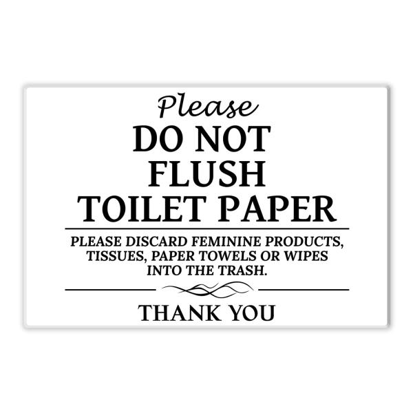 ・Premium Acrylic Material - Our do not flush sign crafted from high-quality, shatter-resistant acrylic, ensuring long-la...