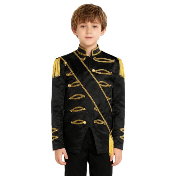・Made of 100% polyester, the jacket is lightweight and easy to move in, ideal for kids' energetic performances・The zip-u...