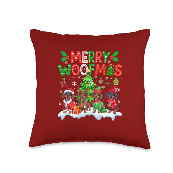 ・This Merry Christmas Woof Group Santa Elf Reindeer Dachshunds costume is for dad, mom, grandma, grandpa, uncle, aunt, a...