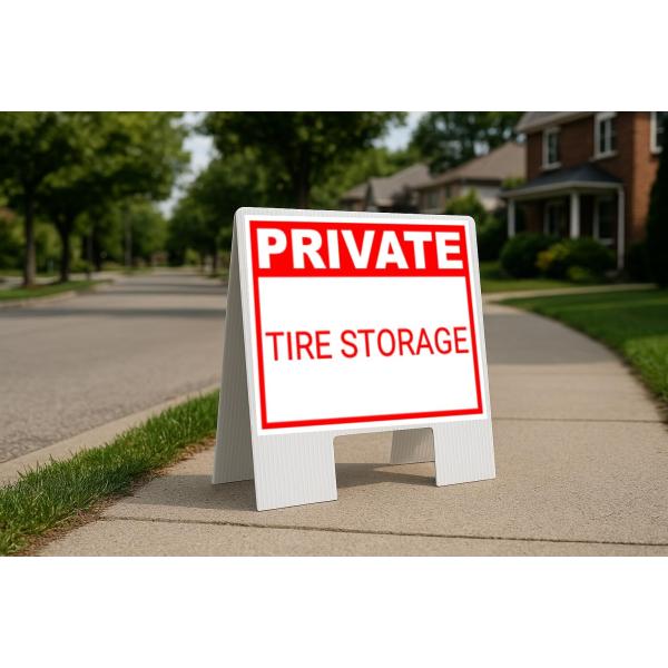 ・Durable Folding A-Frame Sign - Made from industrial-grade coroplast (corrugated plastic) that is lightweight, waterproo...