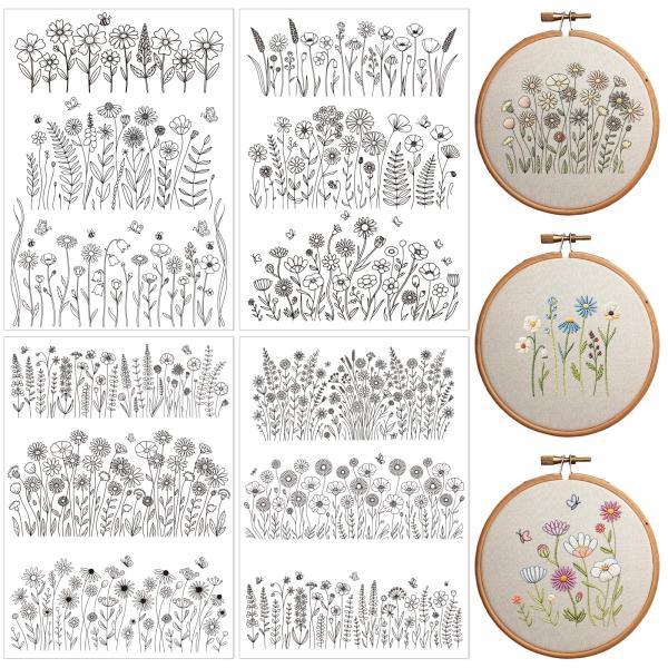 ・お届けするもの:DIYの旅を簡単に始めるのに役立つ12種類の絶妙な花の針先パターンが4枚入っています。 この豊富なコレクションは、創造的なニーズを満たし、刺繍のインスピレーションを刺激するさまざまなパターンを提供します。・クリエイティブな...