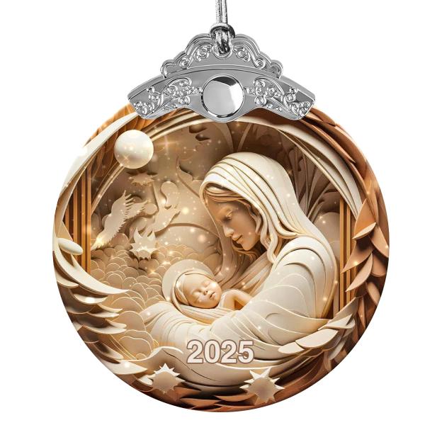・Meaningful Nativity Design - Inspiring nativity ornament for christmas 2025 ornaments; a timeless reminder for christia...