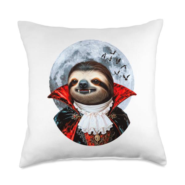 ・Fun design of a Sloth dressed up as a vampire or vamp. A cool, spooky design for Halloween parties. If you like fantast...