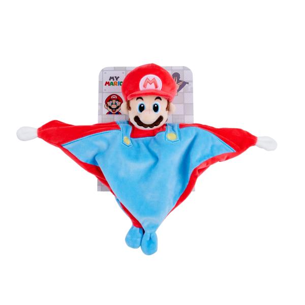 ・Soft cuddle cloth for babies - 10x10 inch Mario snuggle blanket made from extra-soft plush; perfect from 0 months・Sooth...