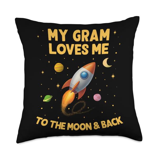 ・Celebrate the special bond between you and your Gram with this adorable rocket and space design. Perfect for showing lo...