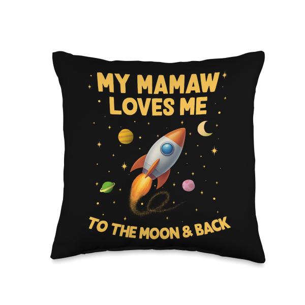 ・Celebrate the special bond between you and your Mamaw with this adorable rocket and space design. Perfect for showing l...