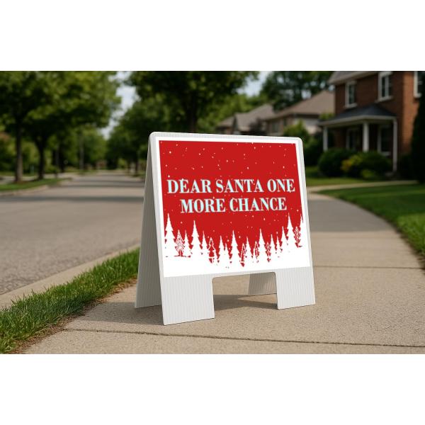 ・Durable Folding A-Frame Sign - Made from industrial-grade coroplast (corrugated plastic) that is lightweight, waterproo...