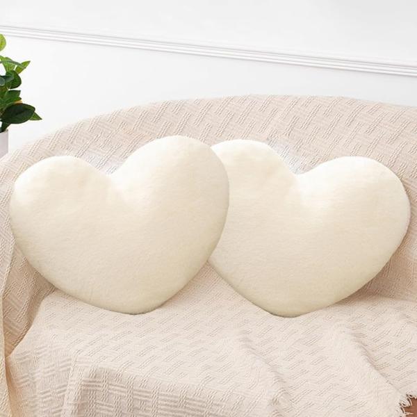 ・【Cute Daisy Heart Pillow Design】 - Heart -shaped throw pillow adopts fresh, soft and lovely decorative heart cushion de...