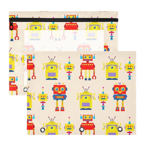 ・Durable Design: Fashion binder pencil pouch is made of 100% polyester, durable glossy football grid and clear PVC, scra...