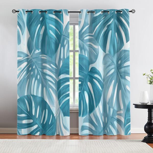 ・? Blackout Curtain Size : 2 window curtain panels. Each Blackout Curtain measures 26" wide x 63" long. Overall size is ...