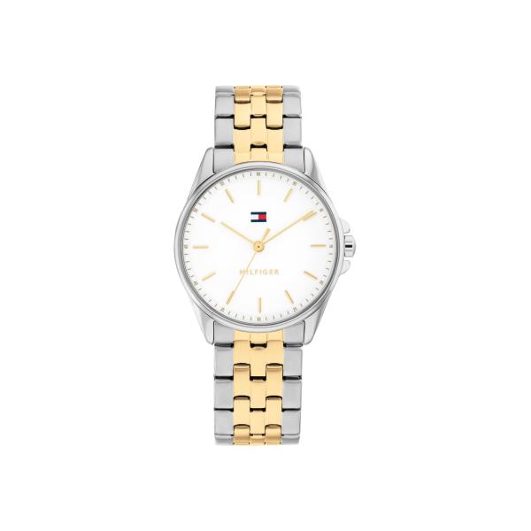 ・Effortlessly chic and timeless, the Tommy Hilfiger Women's Watch features a 30mm case, sunray dial with stick indexes, ...