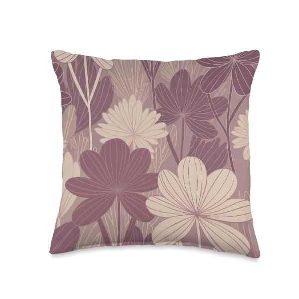 ・For women who love old vintage floral aesthetics and soft purple pink tones. Features elegant flower patterns with retr...