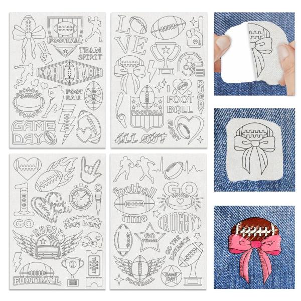 ・FOR YOUR EVERY SEWING NEED: The package includes 4 sheets A4 size tear-off paper stabilizers for embroidery. Design pat...