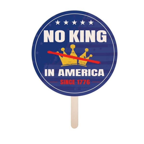 ・This handheld round sign features a bold and unique design, making it a great choice for outdoor events, decorations, o...