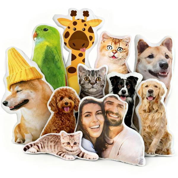 ・Personalized Stuffed Animal: Personalized Fathers Birthday Gifts for Dad Couple Family - Customized Stuffed Throw Pillo...