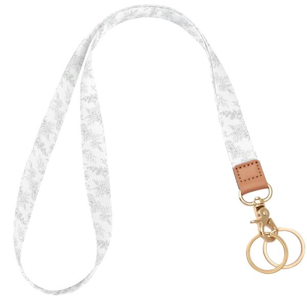 ・ユニークなデザイン:ユニークなデザインのストラップキーチェーンホルダー。エレガントでファッショナブルな花柄があなたの個性にマッチします。 丈夫なロブスタークラスプと2つの強力な金属製キーリングが付いたキーランヤード。 幅約0.8インチ、長...