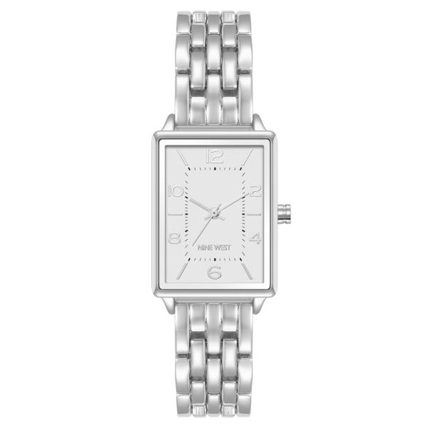 ・Case diameter: 23mm; mineral crystal lens・Silver-tone dial with matching hands and markers; black inner minute track・Si...