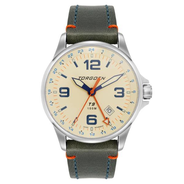 ・BOLD DESIGN: Torgoen's T9 wrist watch design is inspired by the avionics in cockpits and crafted especially for men. Th...