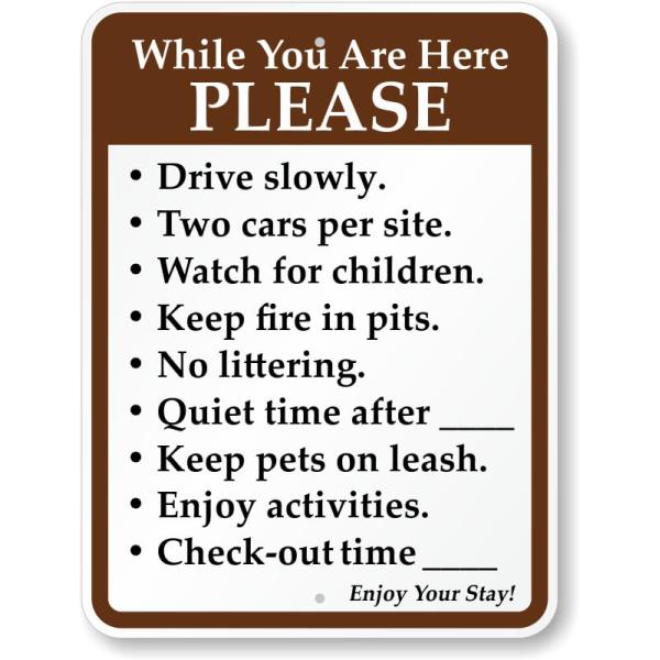 ・Perfect Size ＆ Durable Build: 8" x 12" (20x30cm) sign, crafted from sturdy rust-resistant material. Designed to stay fl...