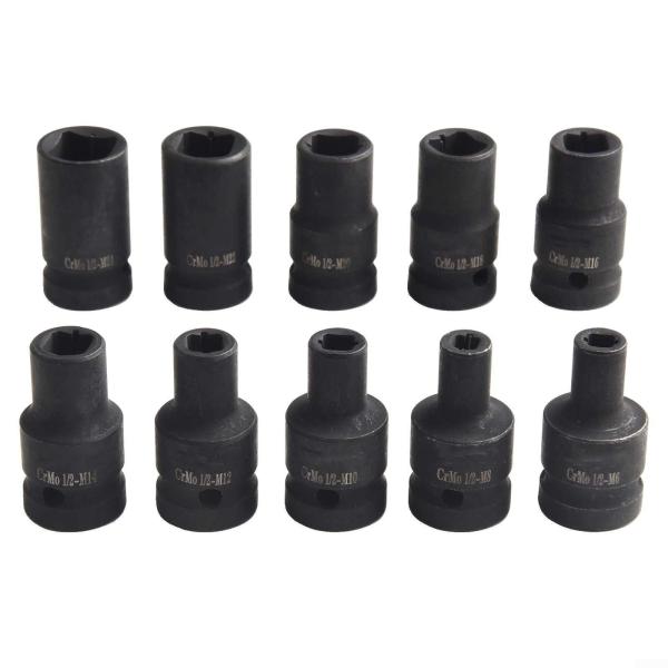 ・Square Profile Compatibility: Designed with a suqare socket profile to securely fit tap shanks from M6 to for M24, offe...
