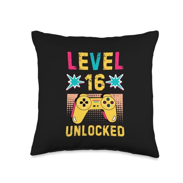・Vintage Retro Level 16 Unlocked for this 16 year old birthday party. Whether its for a 16 year old boy or 16 year old g...