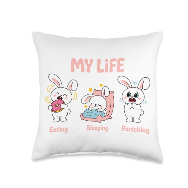 ・A cute cartoon-style bunny outfit Funny Sparkly Rabbit Graphic Print is designed for those who proudly embrace their fe...