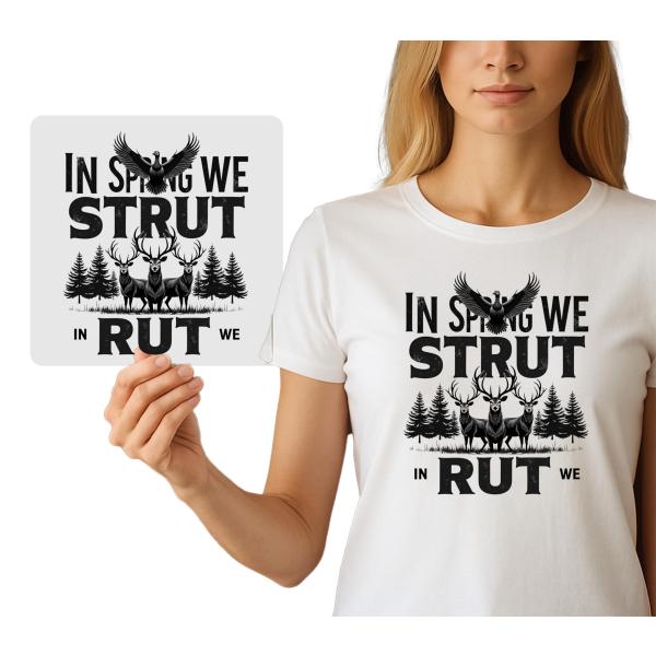 ・High-quality hunting DTF transfer with vibrant, durable print. Soft and stretchable design ensures no cracking or peeli...