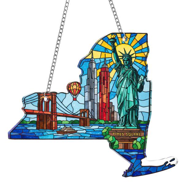 ・? Travel-Inspired New York Keepsake - Celebrate your adventures with this new york ornament, perfect for pairing with u...