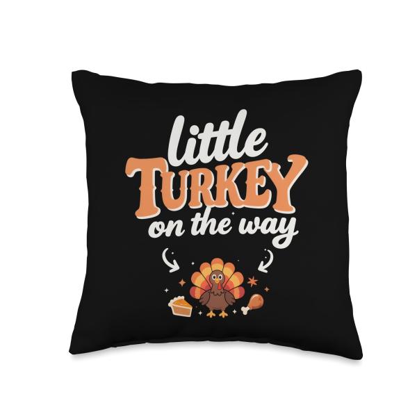 ・Little Turkey on The Way Thanksgiving Pregnancy Announcement・Make her Thanksgiving extra special with this funny little...