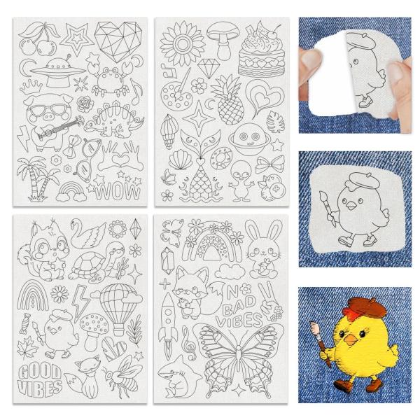 ・FOR YOUR EVERY SEWING NEED: The package includes 4 sheets A4 size tear-off paper stabilizers for embroidery. Design pat...
