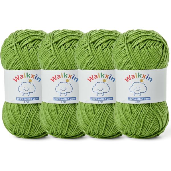 ・Premium Cotton Yarn：This crochet cotton yarn is made from 100% pure natural cotton using a tightly spun yarn technique....