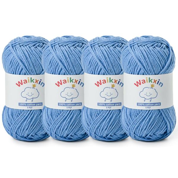・Premium Cotton Yarn：This crochet cotton yarn is made from 100% pure natural cotton using a tightly spun yarn technique....