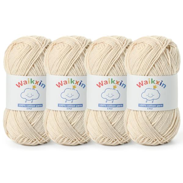 ・Premium Cotton Yarn：This crochet cotton yarn is made from 100% pure natural cotton using a tightly spun yarn technique....