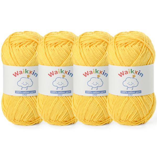 ・Premium Cotton Yarn：This crochet cotton yarn is made from 100% pure natural cotton using a tightly spun yarn technique....