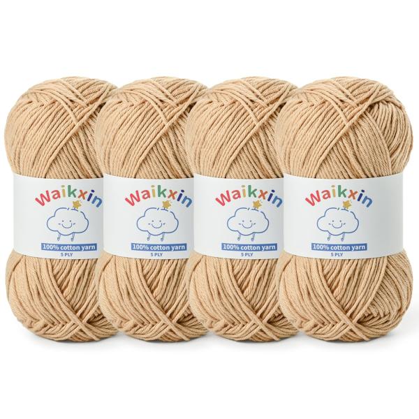 ・Premium Cotton Yarn：This crochet cotton yarn is made from 100% pure natural cotton using a tightly spun yarn technique....