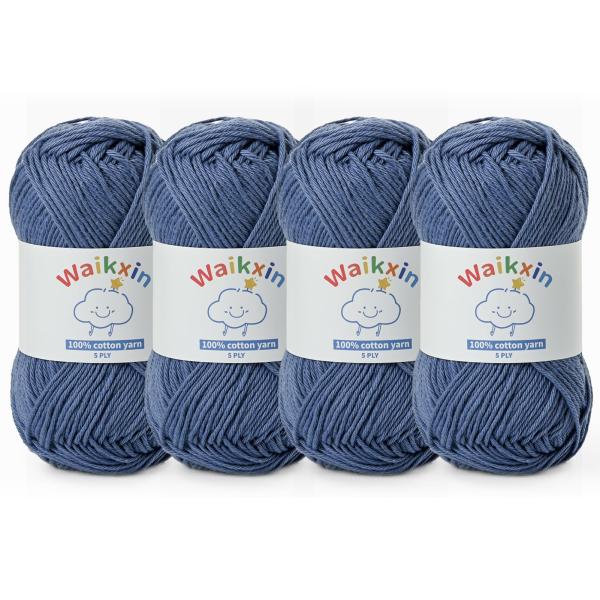 ・Premium Cotton Yarn：This crochet cotton yarn is made from 100% pure natural cotton using a tightly spun yarn technique....