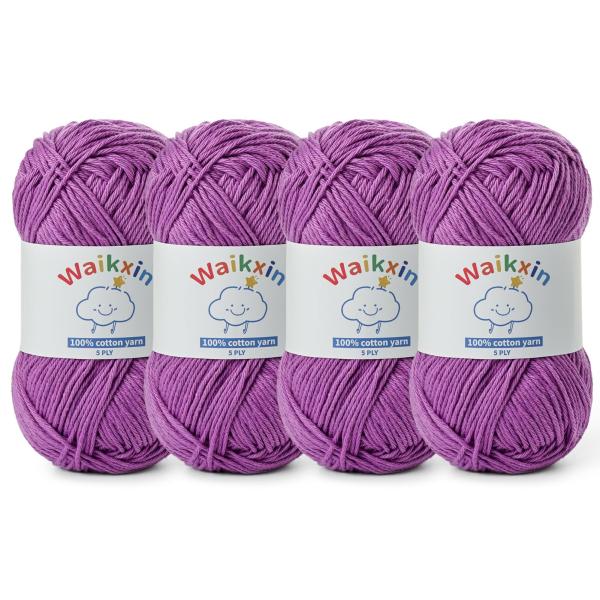 ・Premium Cotton Yarn：This crochet cotton yarn is made from 100% pure natural cotton using a tightly spun yarn technique....