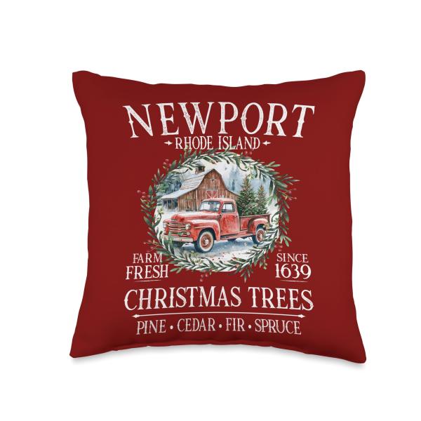 ・Newport Rhode Islands farm fresh Christmas trees since 1639 Winter holiday tee for men or women, kids, kids and teens. ...