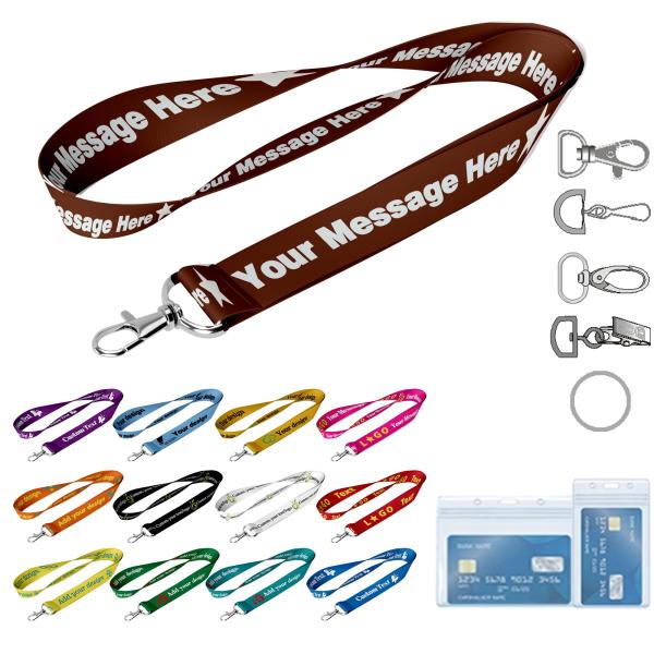 ・HOE TO CUSTOMIZE PERSONALITY LANYARD: Click "Customize Now", you can choose the color, width, number of lanyards, perso...