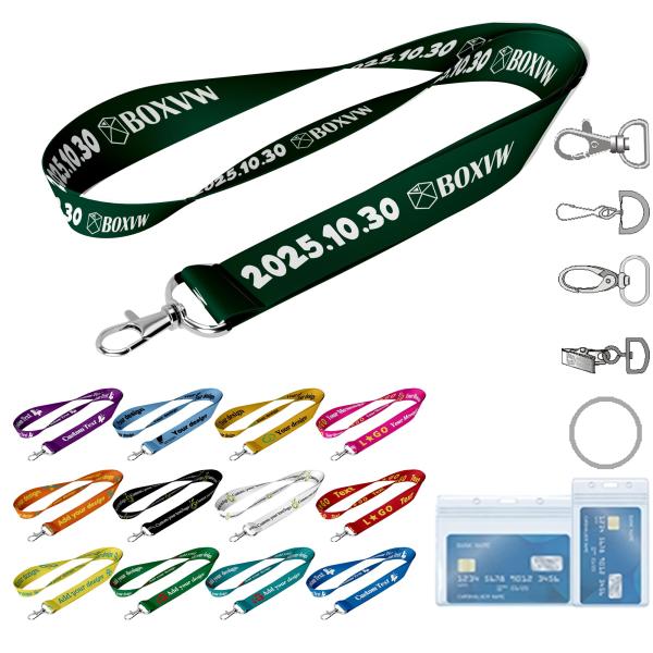 ・HOE TO CUSTOMIZE PERSONALITY LANYARD: Click "Customize Now", you can choose the color, width, number of lanyards, perso...