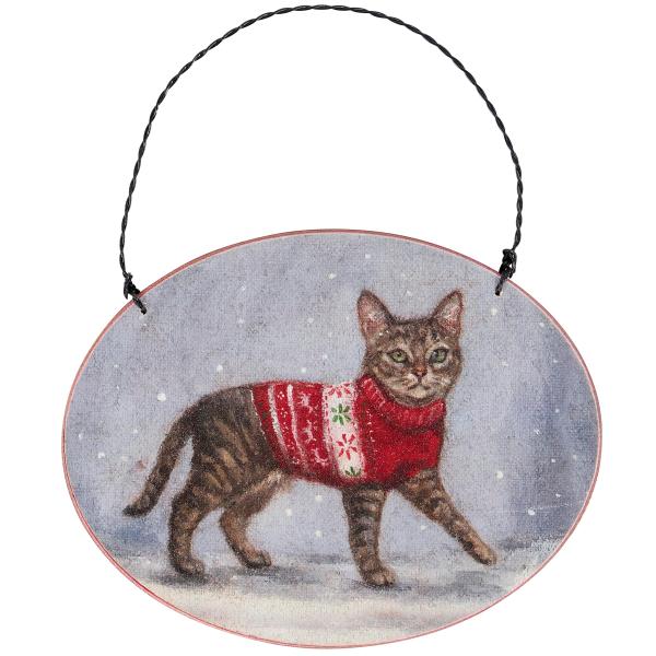 ・猫のホリデーオーナメント:素朴な木製のオーナメントは、ペットとクリスマスへの愛を組み合わせた魅力的なトラ猫をテーマにしたホリデーデザインが特徴です。・自分で作る:ペットの名前と詳細をパーソナライズできる背面には空白の赤色が特徴です。・簡単...
