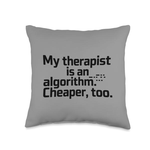 ・Funny AI Quote Design: My Therapist is an Algorithm. Cheaper, Too. Perfect for anyone who sees AI with humor.・Great for...