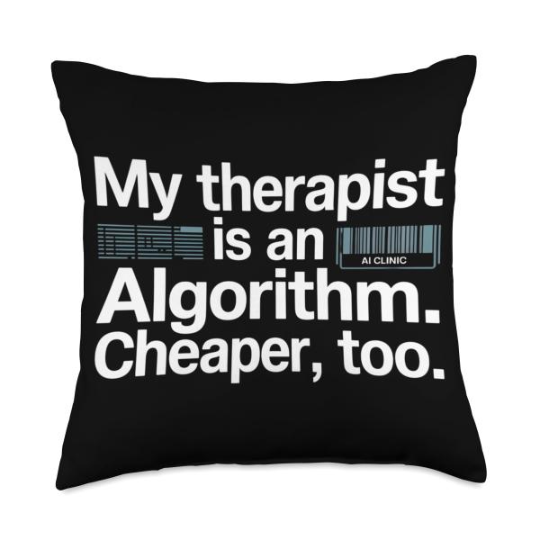 ・Funny AI Quote Design: My Therapist is an Algorithm. Cheaper, Too. Perfect for anyone who sees AI with humor.・Great for...