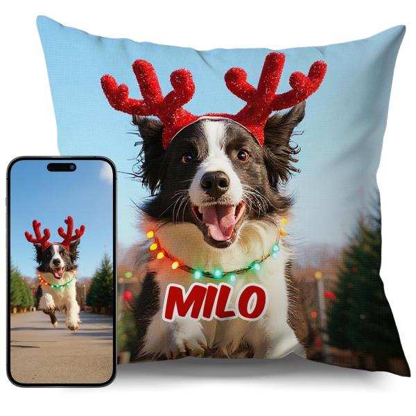 ・Personalized Photo Pillow Gift - Upload your favorite photo and add text to create a warm, meaningful pillow that captu...