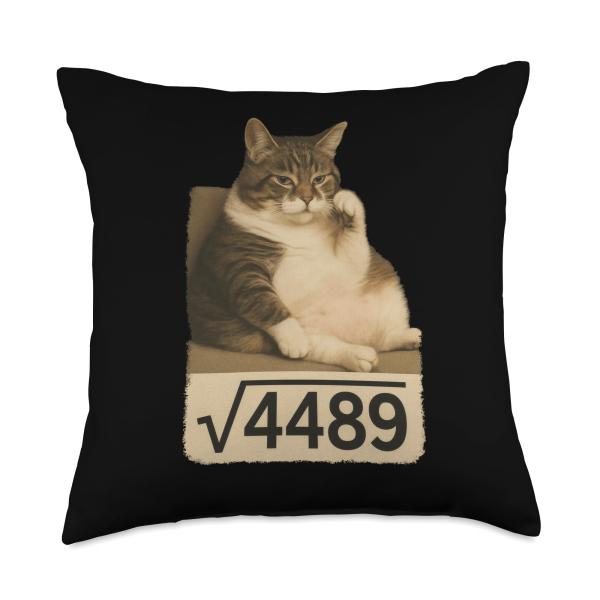 ・Six Seven Meme Cat Square Root Of 4489 Internet Trend Number. Funny 67 meme Joke with cat meme irony for Gen Z, math te...