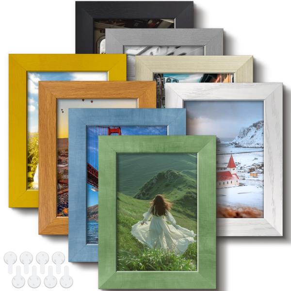 ・【Design】These eight photo frames are all original designs and come in eight different colors, carefully crafted to crea...