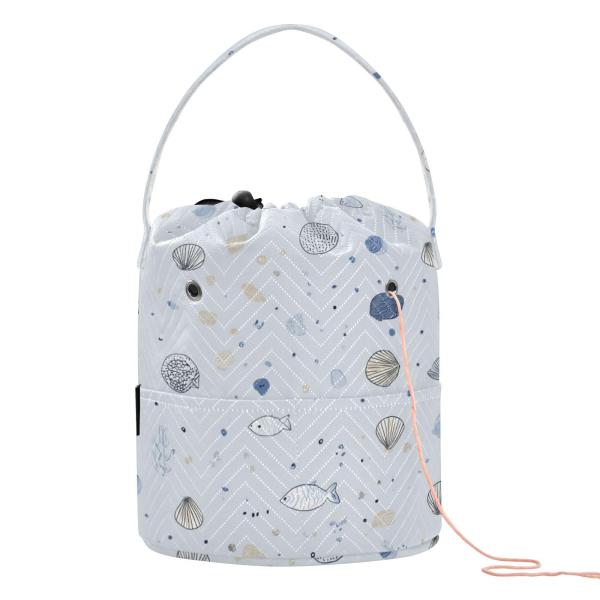 ・Fashion: The yarn bag is made of 100% polyester wave stitched material, which is reusable, practical, stylish and uniqu...