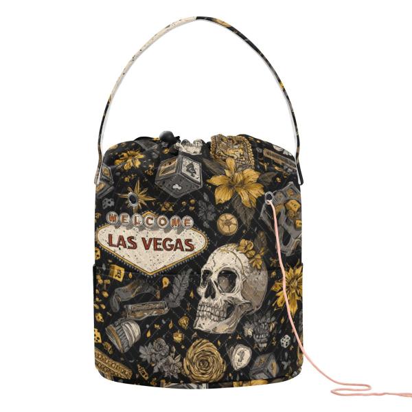 ・Fashion: The yarn bag is made of 100% polyester wave stitched material, which is reusable, practical, stylish and uniqu...