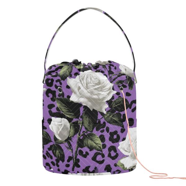 ・Fashion: The yarn bag is made of 100% polyester wave stitched material, which is reusable, practical, stylish and uniqu...
